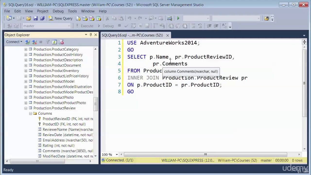 دانلود Udemy Writing Advanced Sql Queries On Microsoft Sql